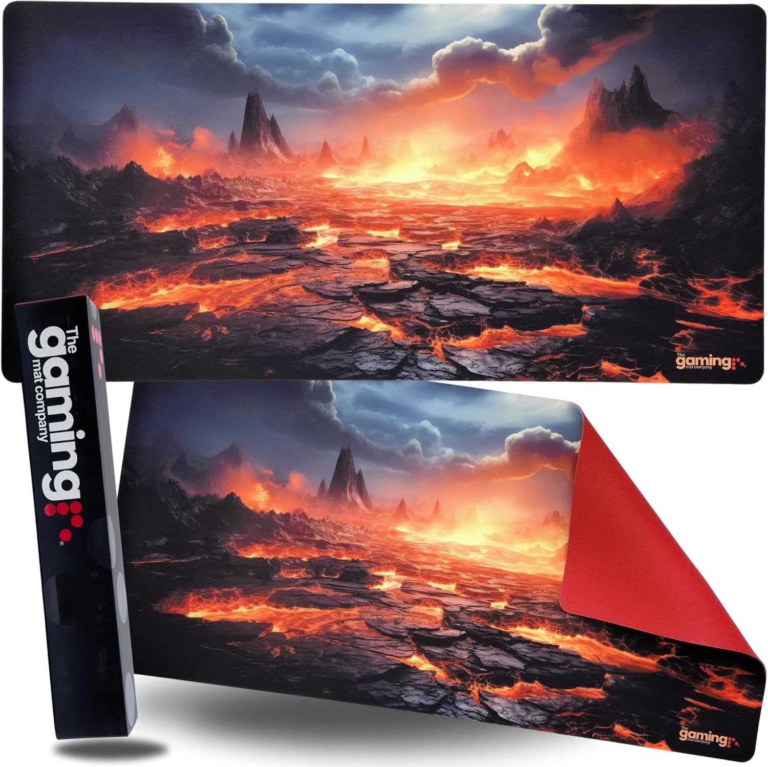 The Gaming Mat Company Lava Valley Single Player TCG Gaming mat ...