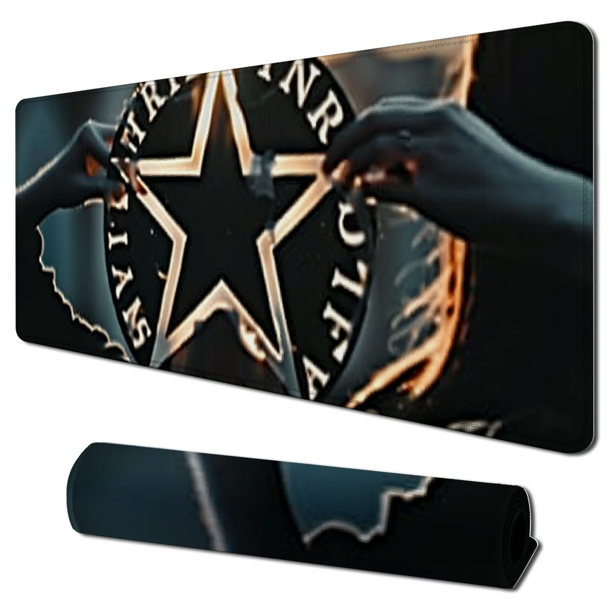 The Gaming Mouse Pad Non Slip Rubber Stitched Edges Mice Pads ...