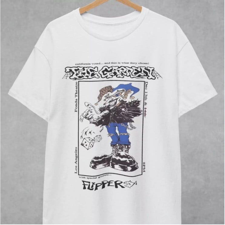 The Garden, Flipper Concert 2021 T Shirt Band, Blue Smiley, Panchiko ...