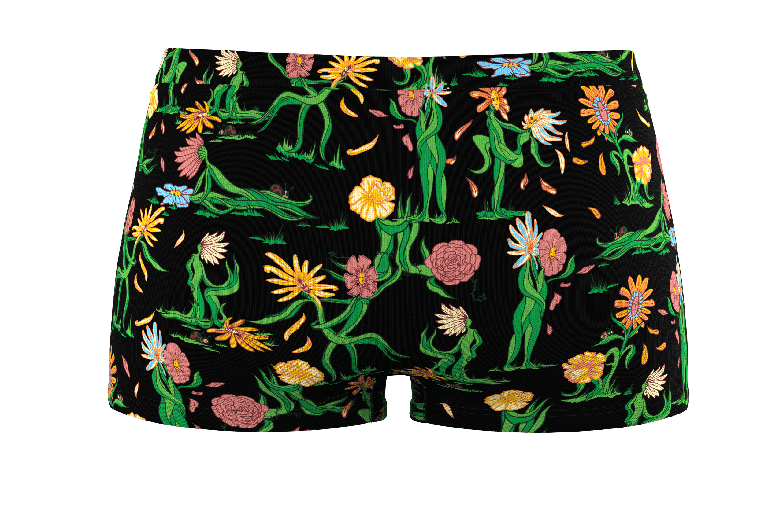 The Garden Of Breedin - Shinesty Flower Print Modal Boyshort Underwear ...