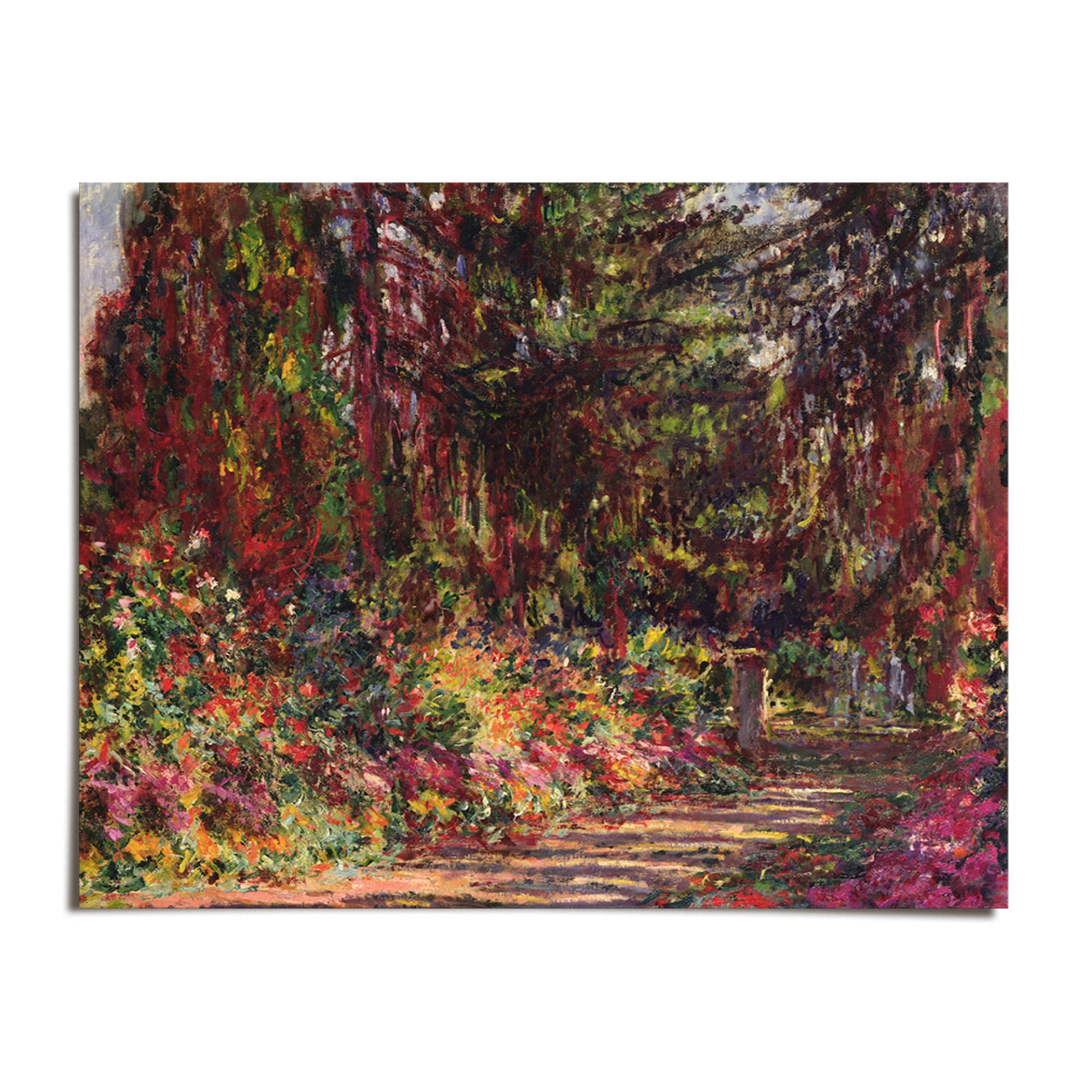 The Garden Path at Giverny - Claude Monet - 8.5x11 - Wall Art Print ...