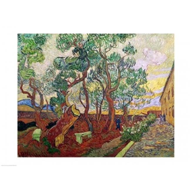 The Garden of St. Pauls Hospital at St. Remy 1889 Poster Print by ...