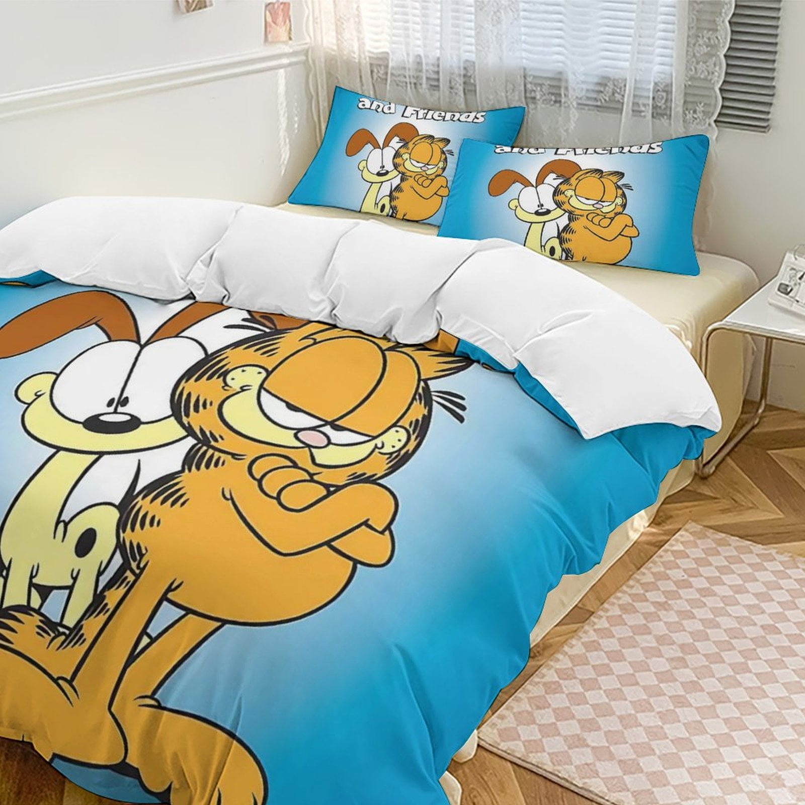 The Garfield 3-Piece Bedding Set (1 Duvet Cover + 2 Pillow Shams ...