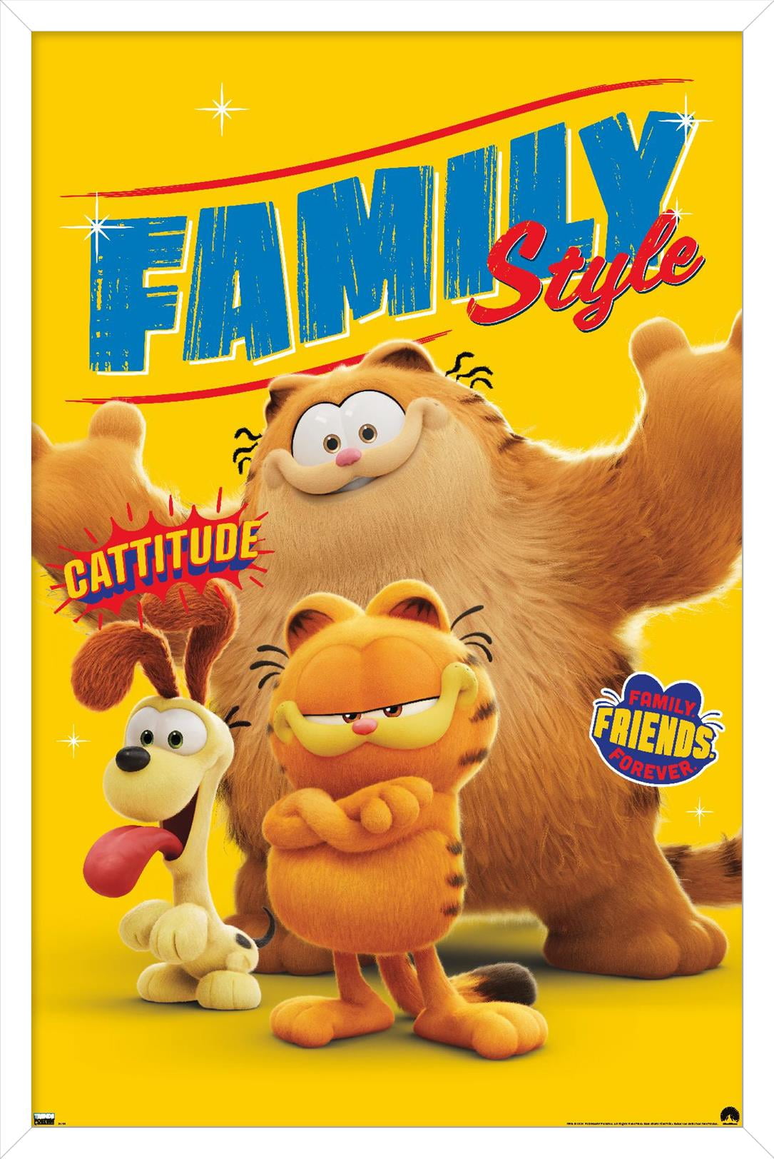 The Garfield Movie - Family Style Wall Poster, 22.375" x 34" Framed ...