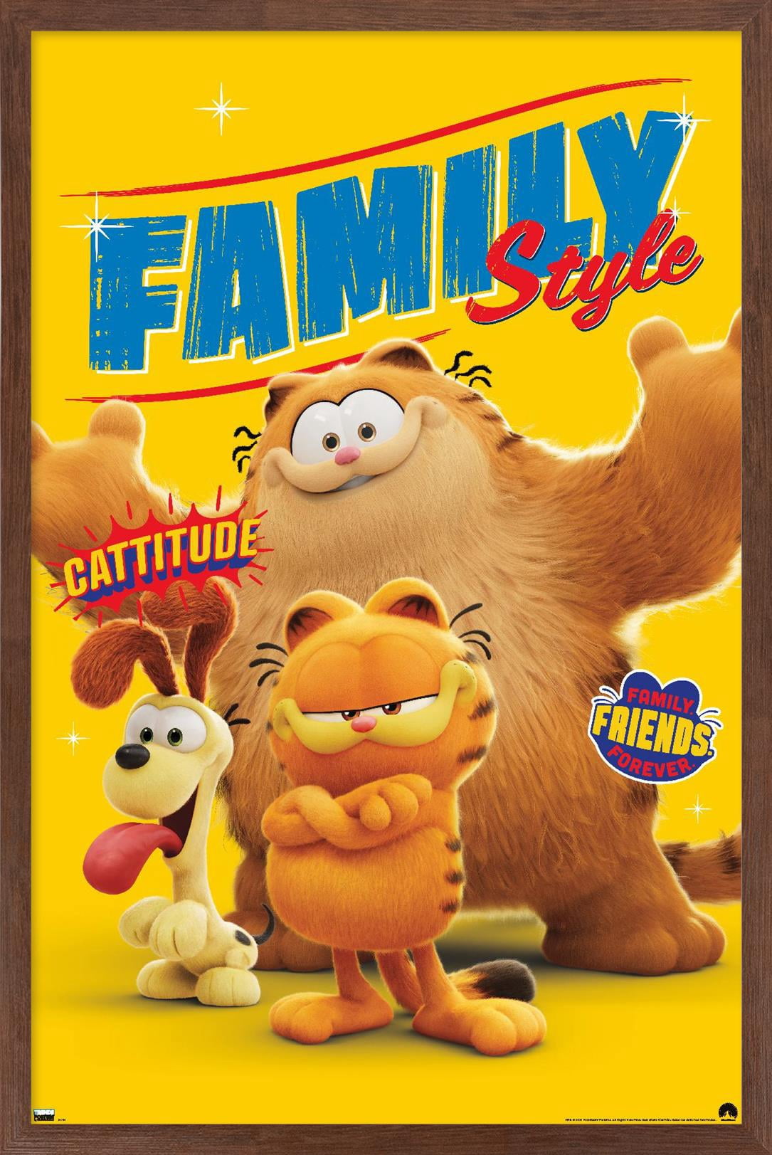 The Garfield Movie - Family Style Wall Poster, 22.375" x 34" Framed ...
