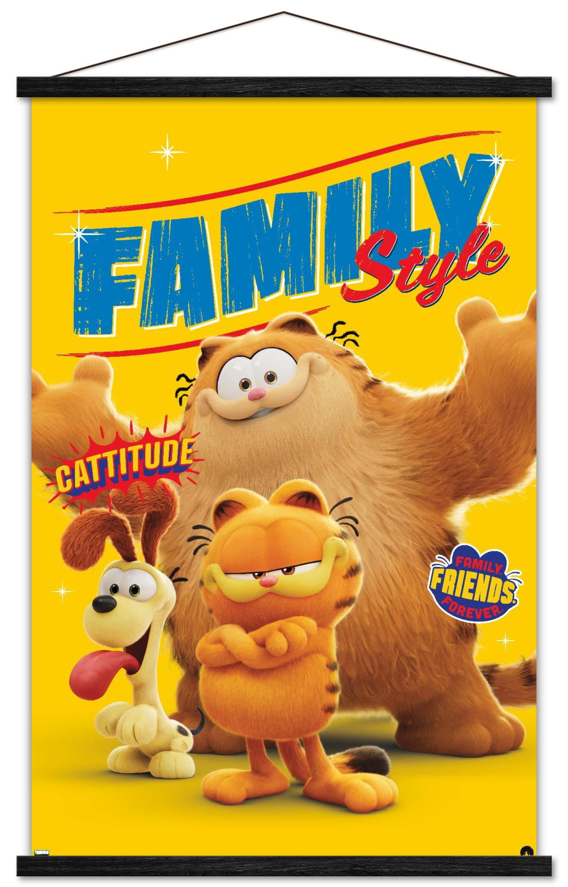 The Garfield Movie - Family Style Wall Poster with Magnetic Frame, 22. ...