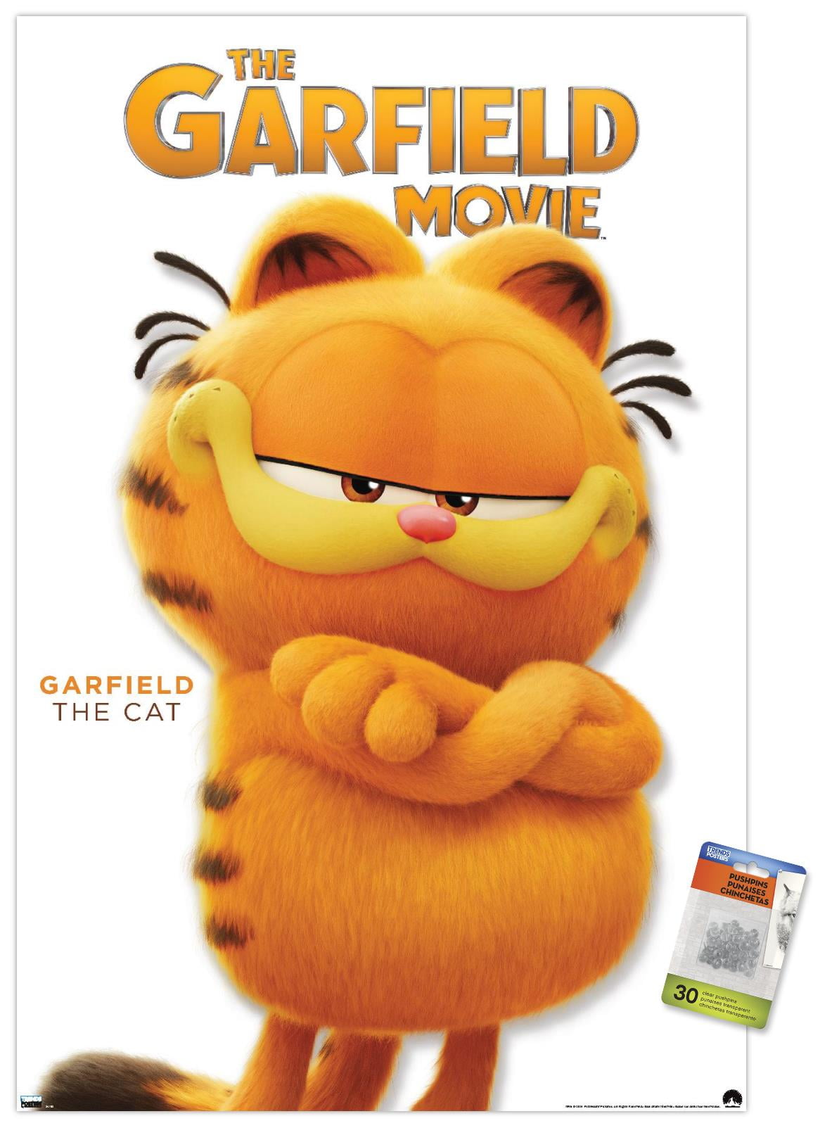 The Garfield Movie - Garfield Feature Series 24 Wall Poster with Push ...