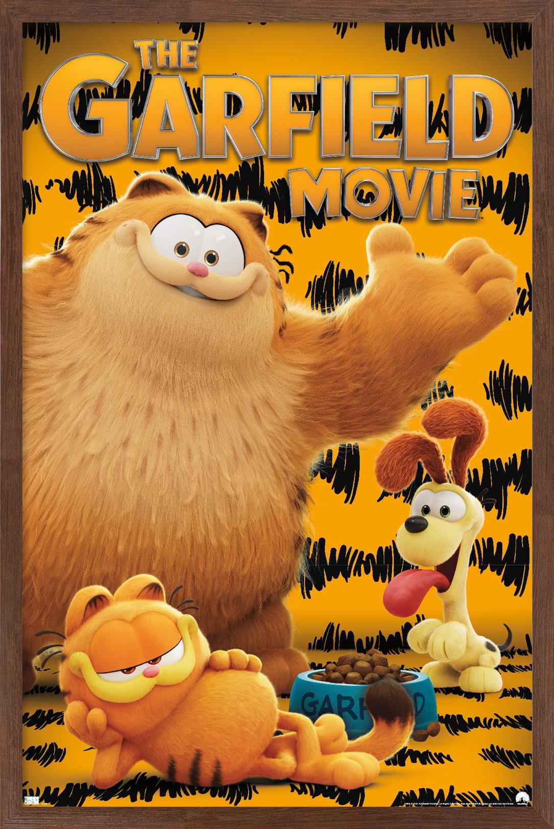 The Garfield Movie - Group Wall Poster, 22.375" x 34" Framed - Walmart.com