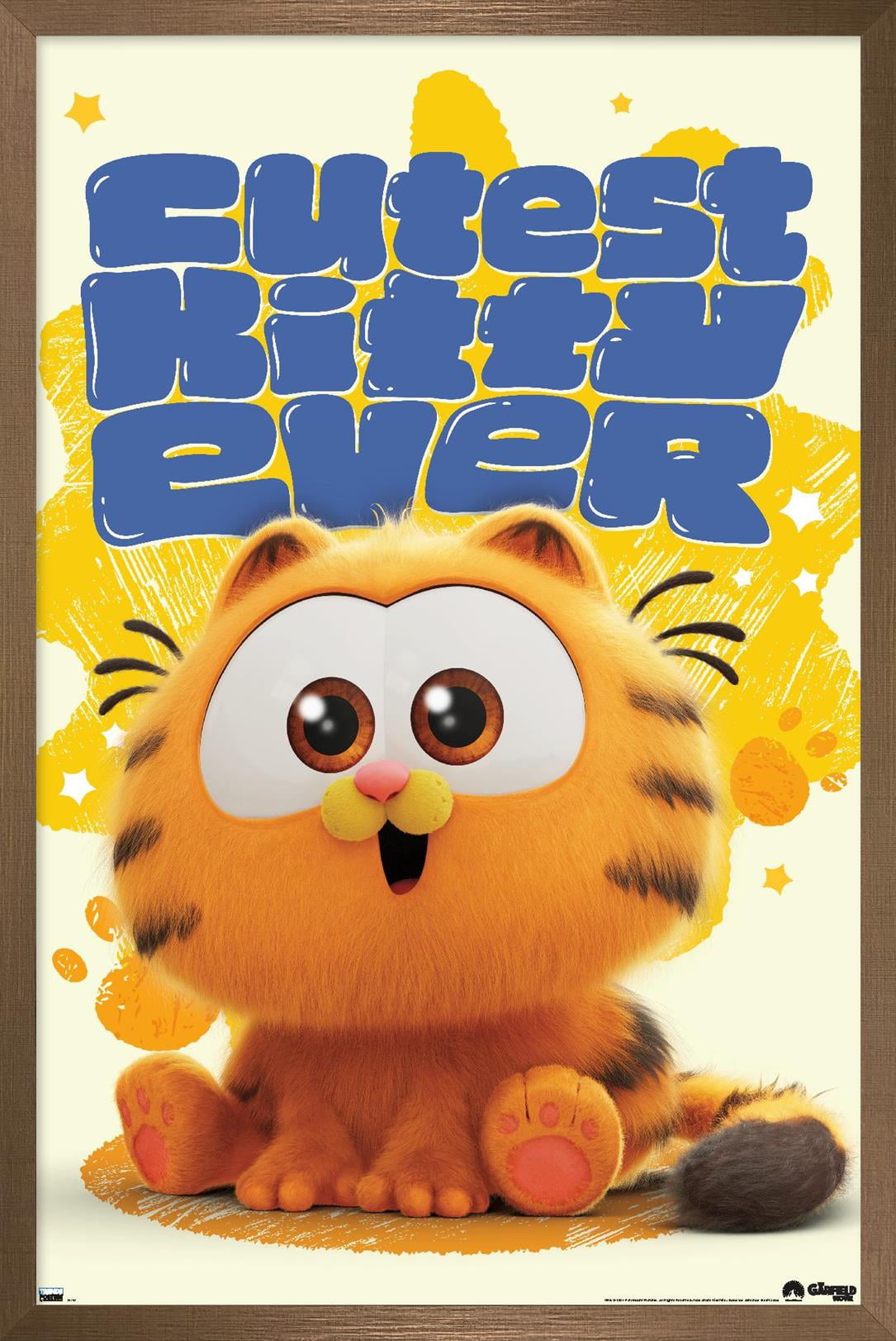 The Garfield Movie - Kitten Wall Poster, 22.375" x 34" Framed - Walmart.com