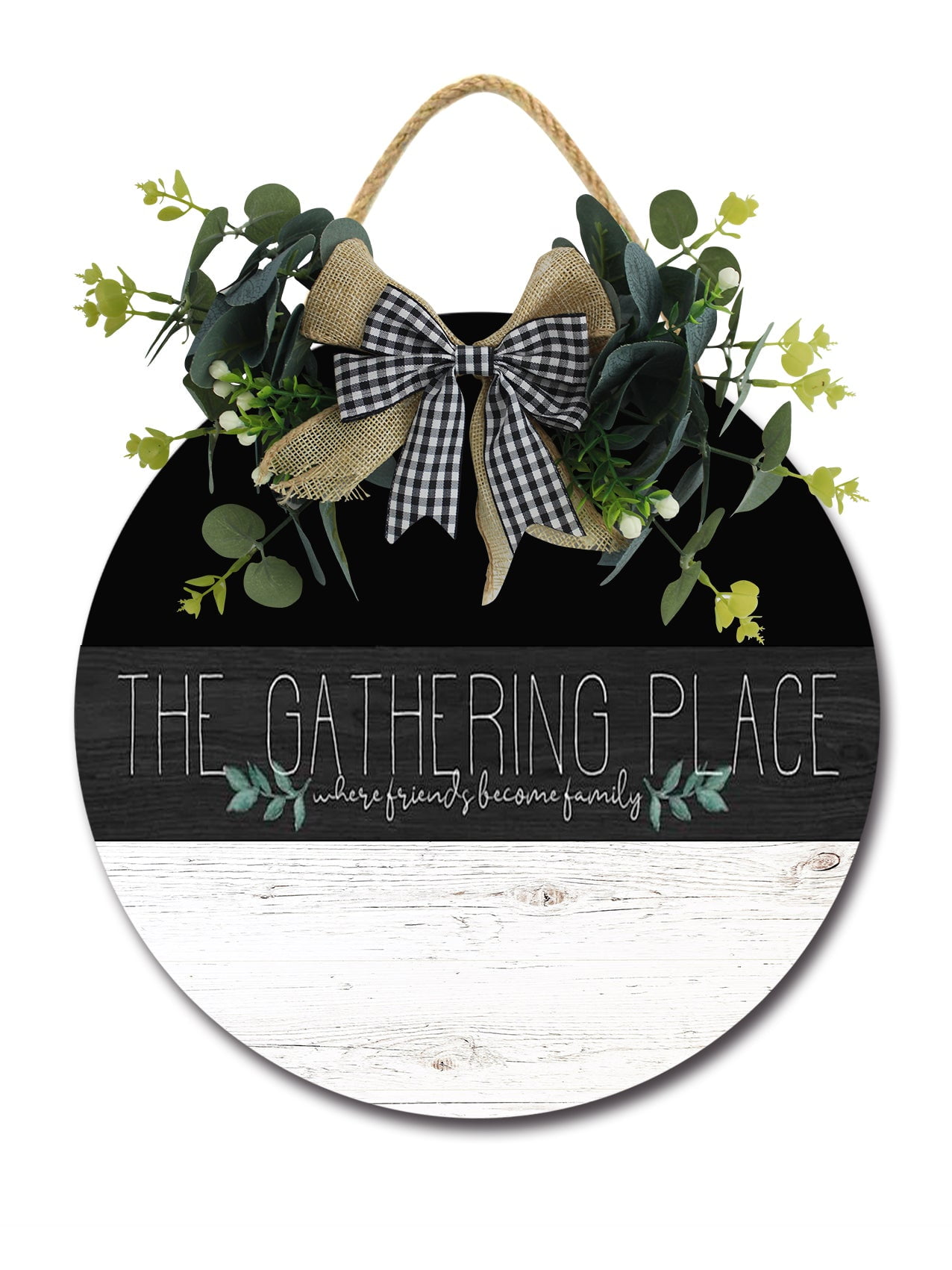 The Gathering Place Sign Farmhouse Wood Sign Front Porch Decor Rustic ...