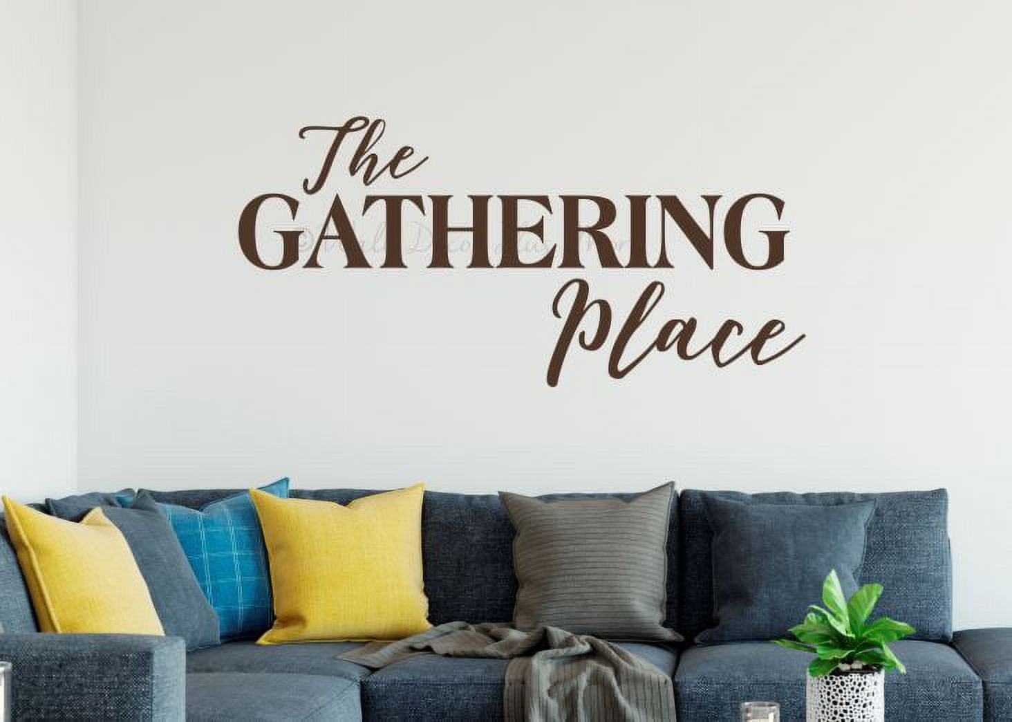 The Gathering Place Vinyl Lettering Stickers Wall Art Decals Kitchen ...