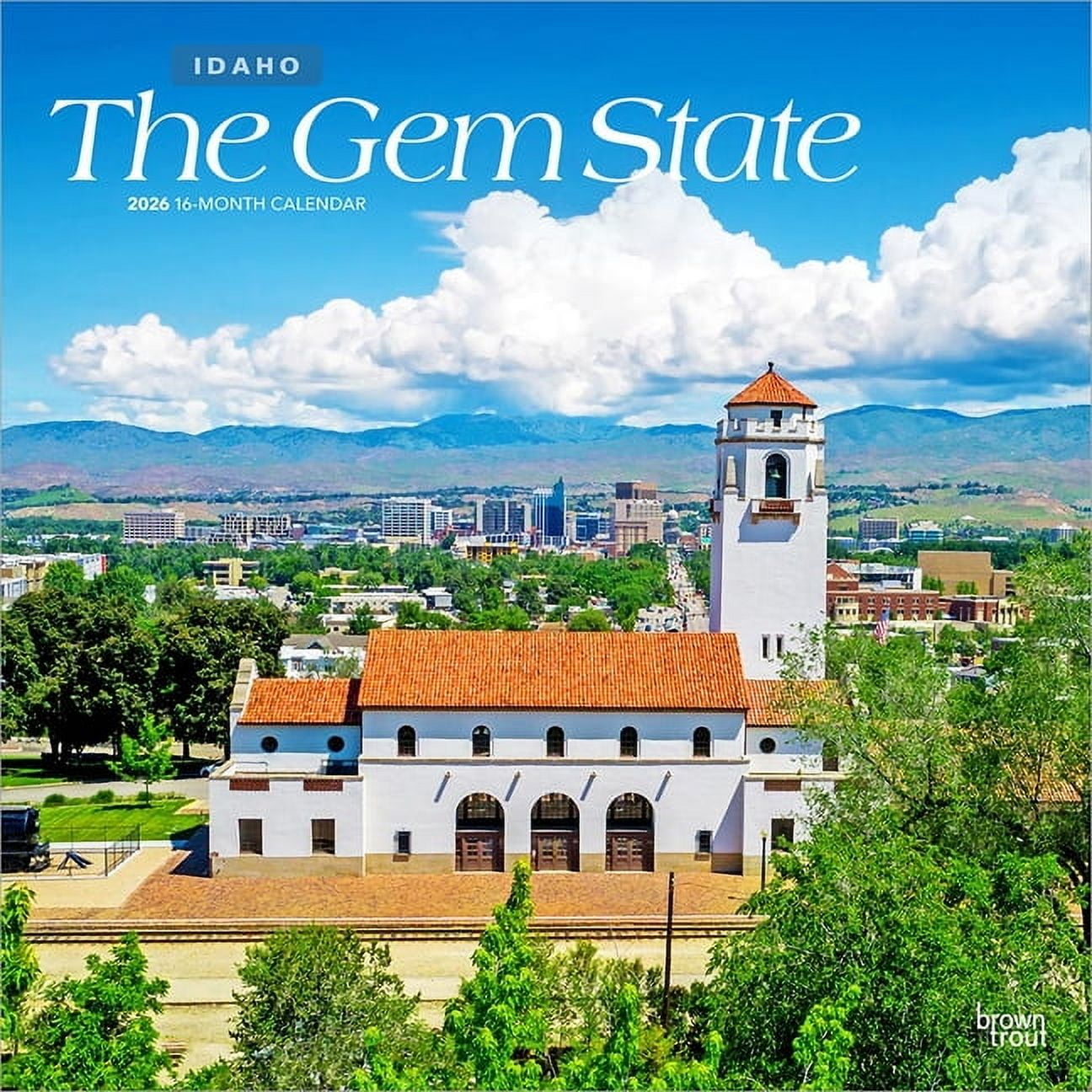 The Gem State Idaho Places 2026 12 X 24 Inch (Hanging) Monthly Square Wall Calendar Plastic-Free ...