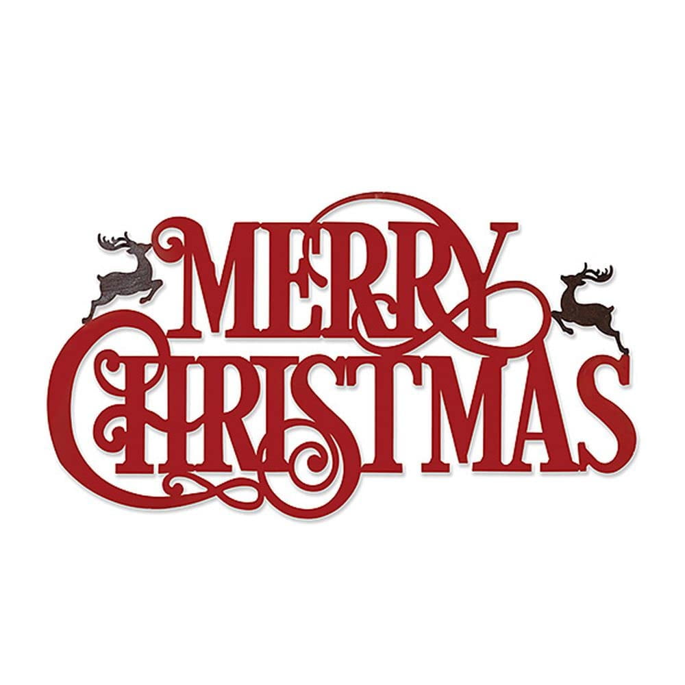 The Gerson Companies 36" Large Metal Merry Christmas Sign 2427100 ...