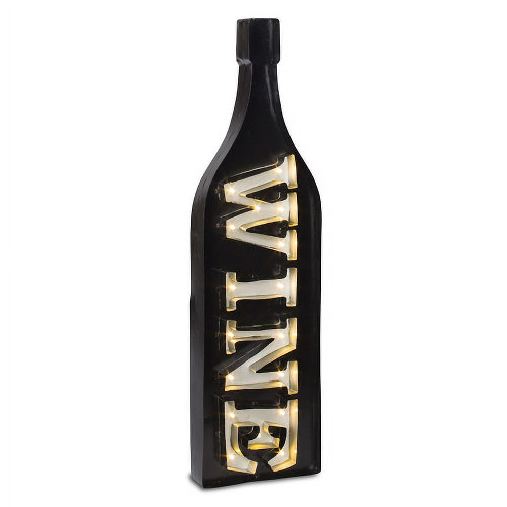 The Gerson Companies Lone Elm Studio Wine Bottle LED Marquee Sign ...