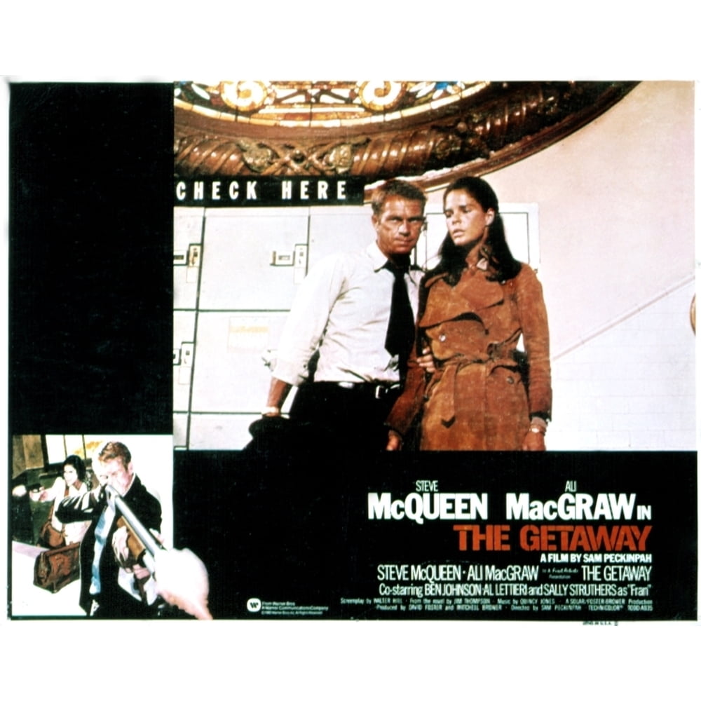 The Getaway Steve Mcqueen Ali Macgraw 1972 Movie Poster Masterprint (14 ...