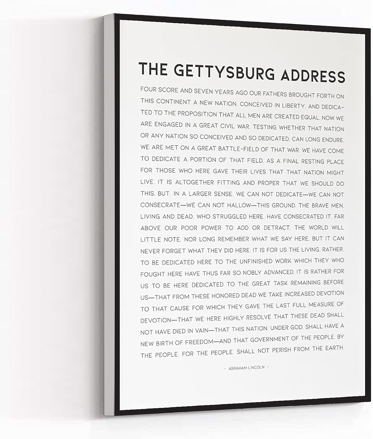 The Gettysburg Address Print,Us History Presidents Teaching Painting ...