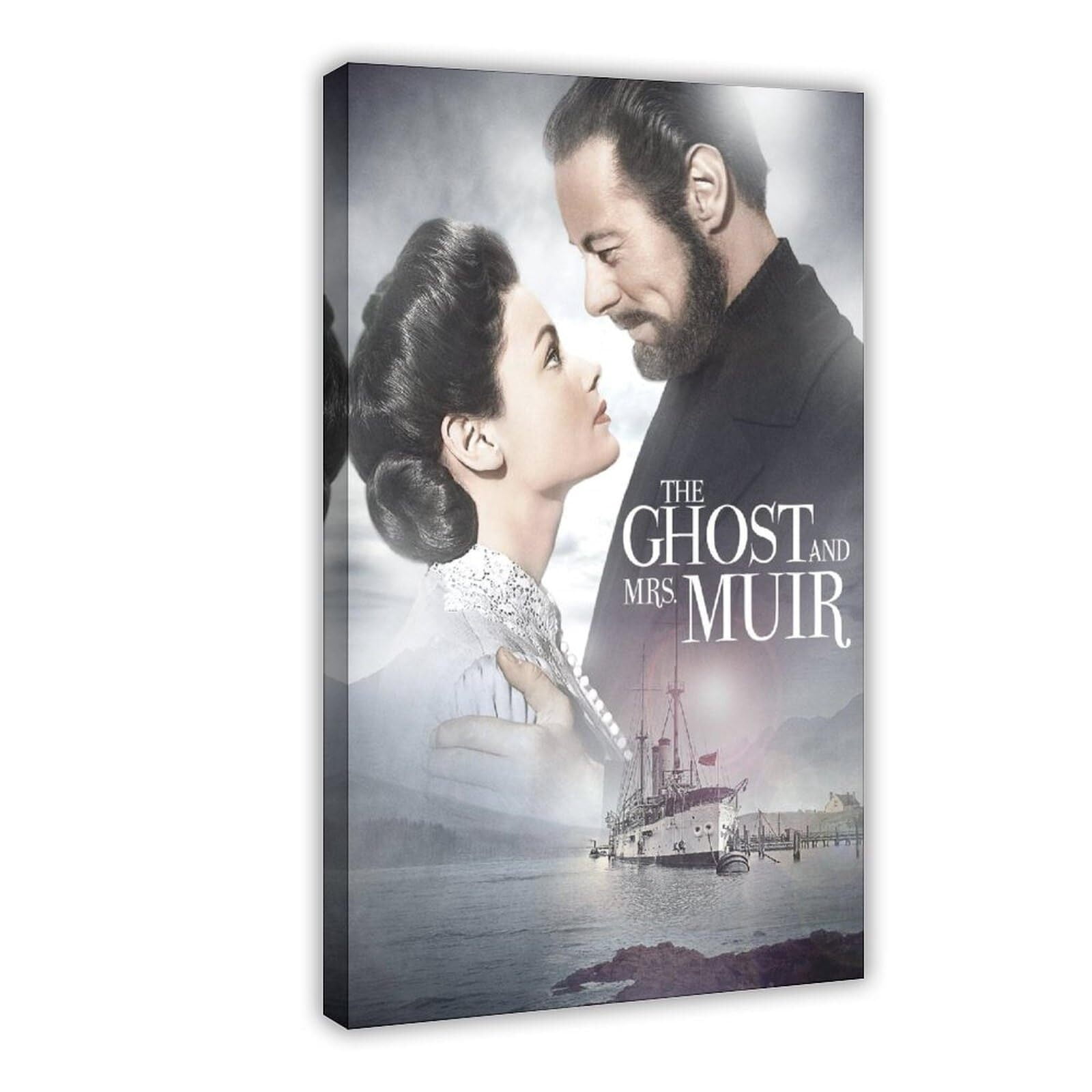 The Ghost And Mrs Muir Movie Poster Cover Art Deco 2 Canvas Poster ...