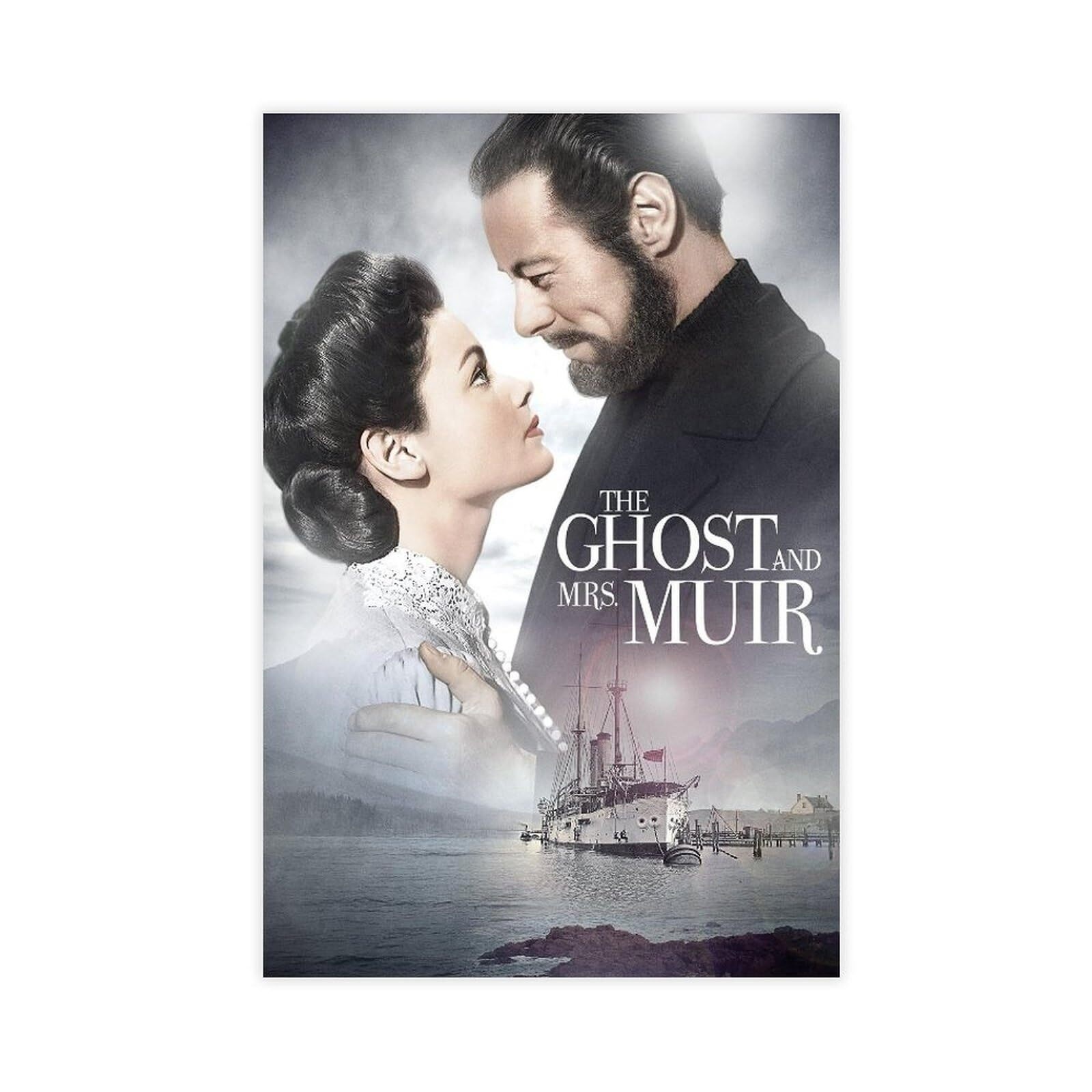 The Ghost And Mrs Muir Movie Poster Cover Art Deco 2 Canvas Poster ...