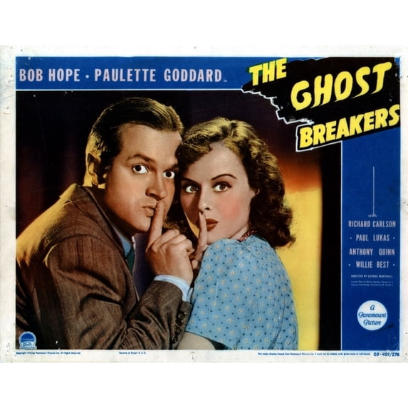 The Ghost Breakers From Left Bob Hope Paulette Goddard 1940 Movie ...