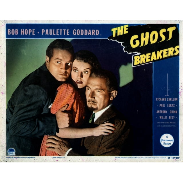 The Ghost Breakers From Left Bob Hope Paulette Goddard Paul Lukas 1940 ...