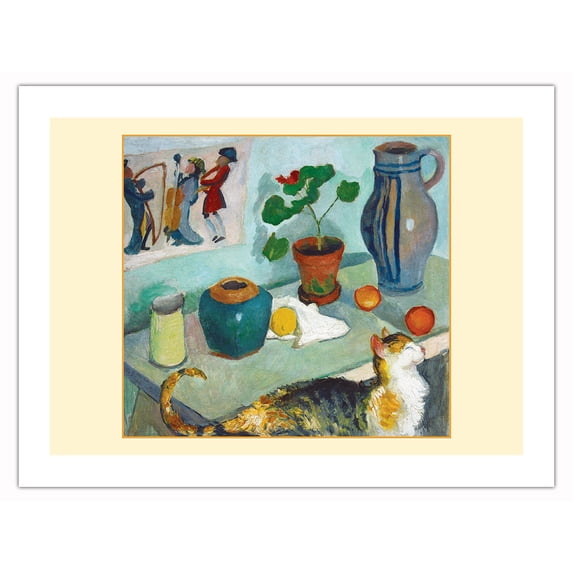 The Ghost in the House Stalls - Still Life with a Cat - From an ...