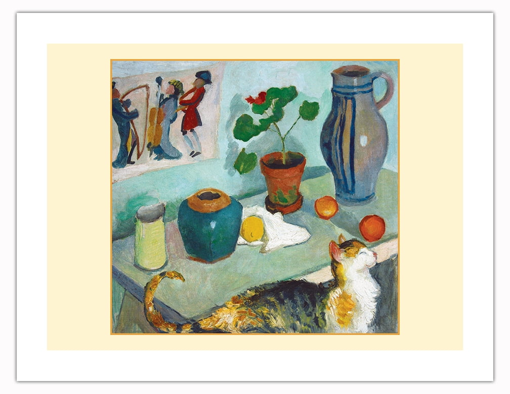 The Ghost in the House Stalls - Still Life with a Cat - From an ...