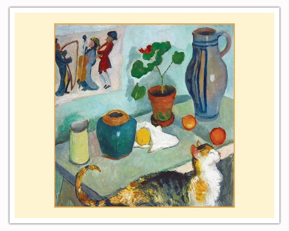 The Ghost in the House Stalls - Still Life with a Cat - From an ...