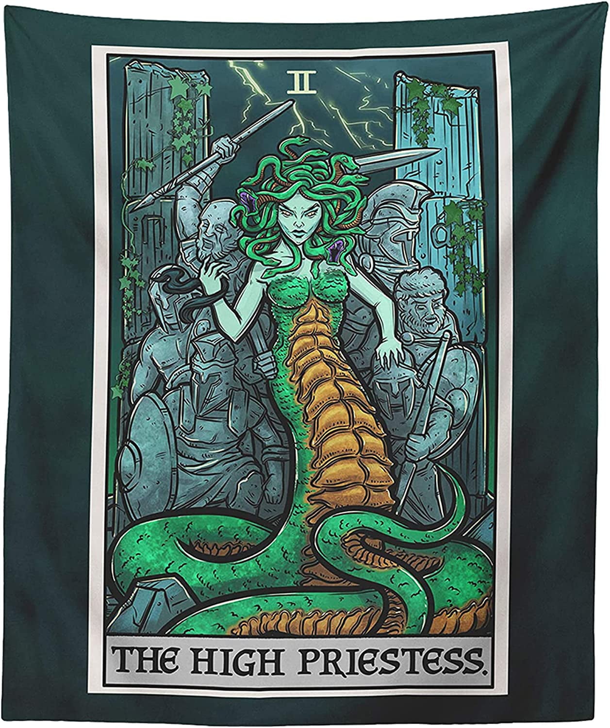 The Ghoulish Garb The High Priestess Tarot Card Terror Tarot Tapestry ...