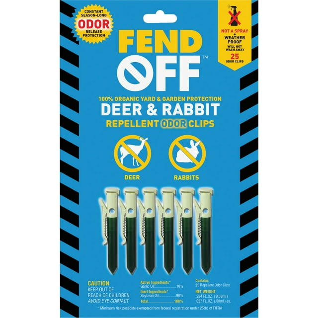 Giant Destroyer 7009350 Animal Repellent Clip for Deer & Rabbits, 12 ...