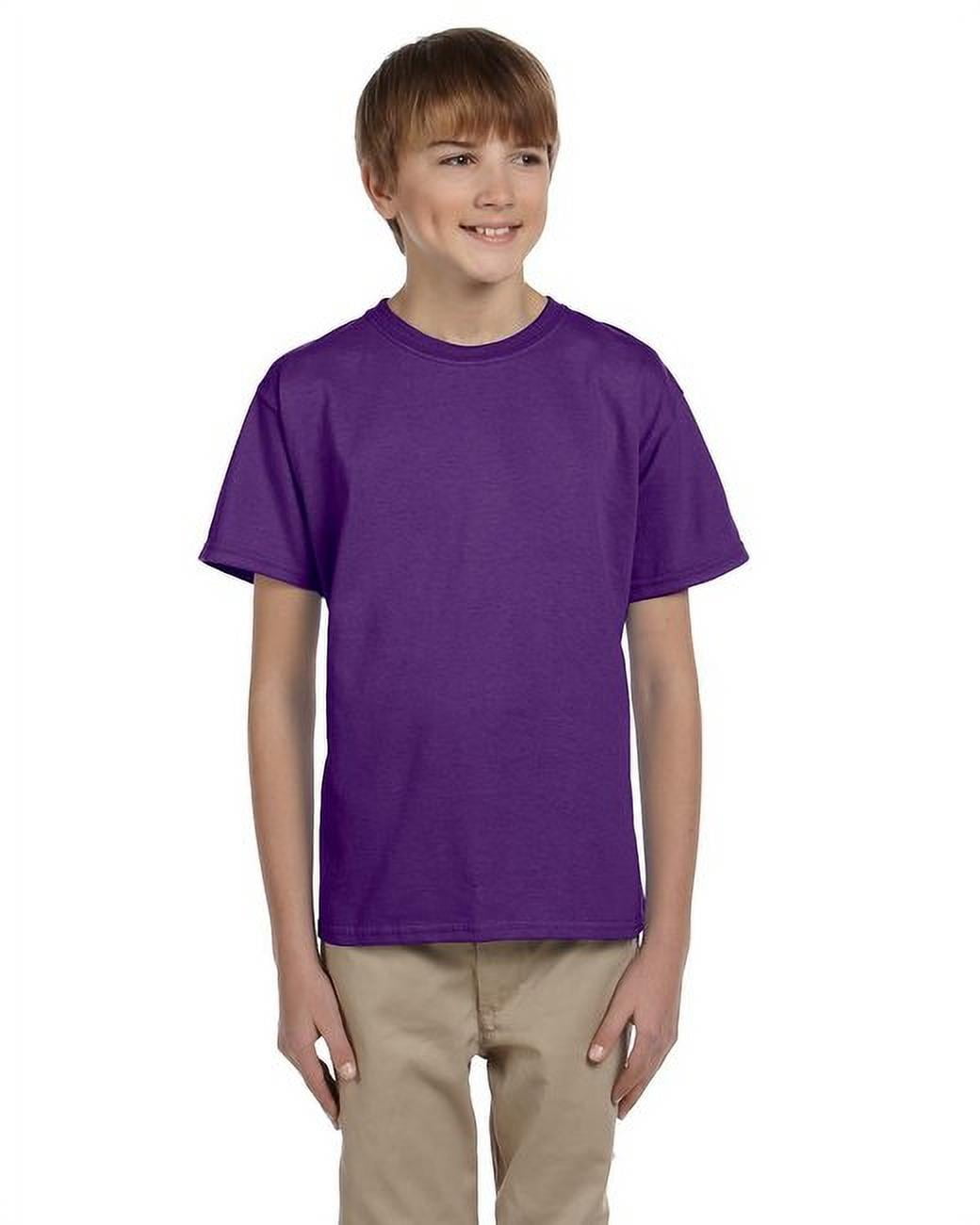 GILDAN G200B YOUTH ULTRA COTTON 6 OZ. T-SHIRT, Purple, L - Walmart.com