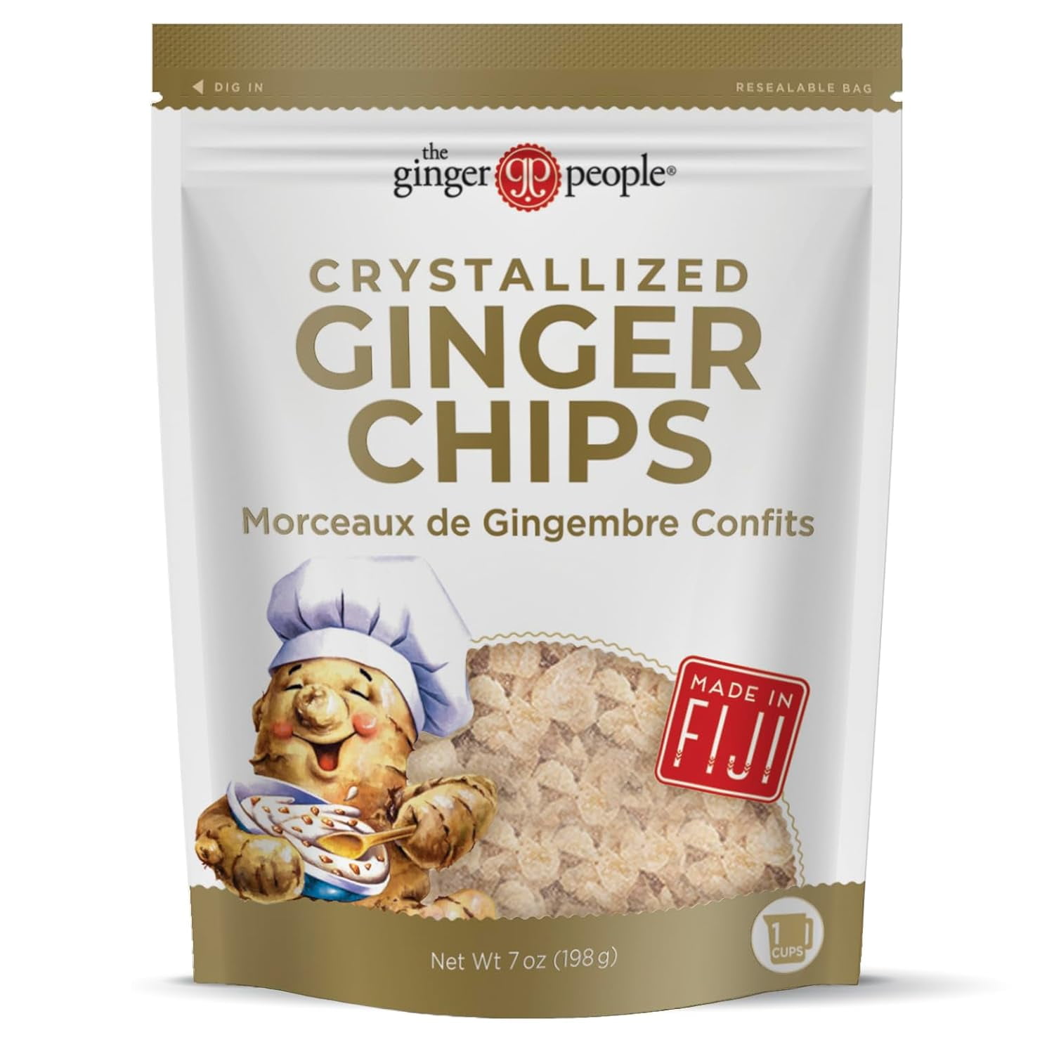 The Ginger People Crystallized Ginger Chips, 7oz - Pack of 1 - Walmart.com