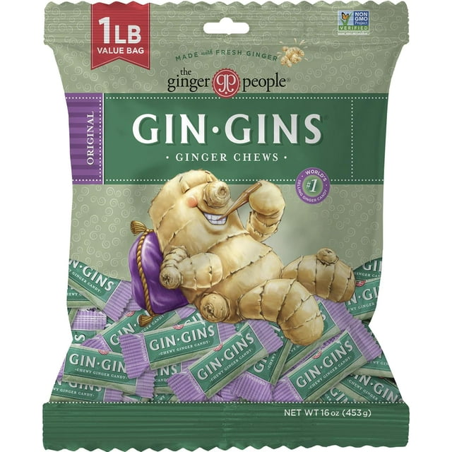 The Ginger People® Original Ginger Chewy Candies - 1lb Pack - Walmart.com