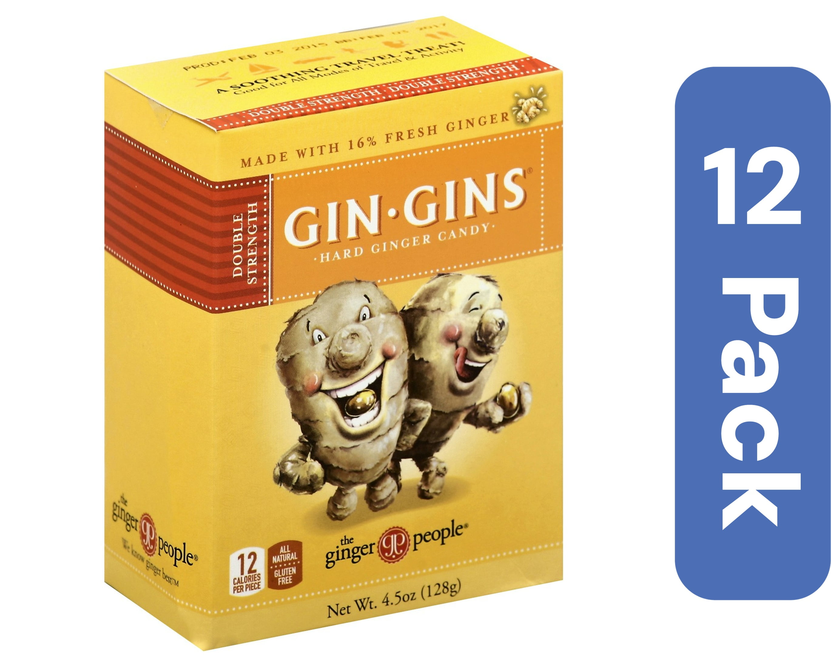 The Ginger People Ginger Hard Candy Box 4.5 oz (Pack of 12) - Walmart.com