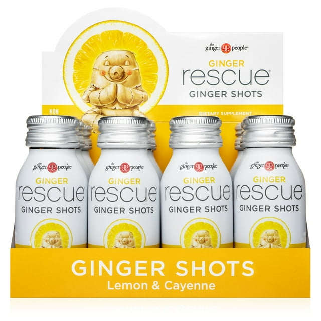 The Ginger People® Lemon & Cayenne Ginger Rescue Shots – Immunity ...