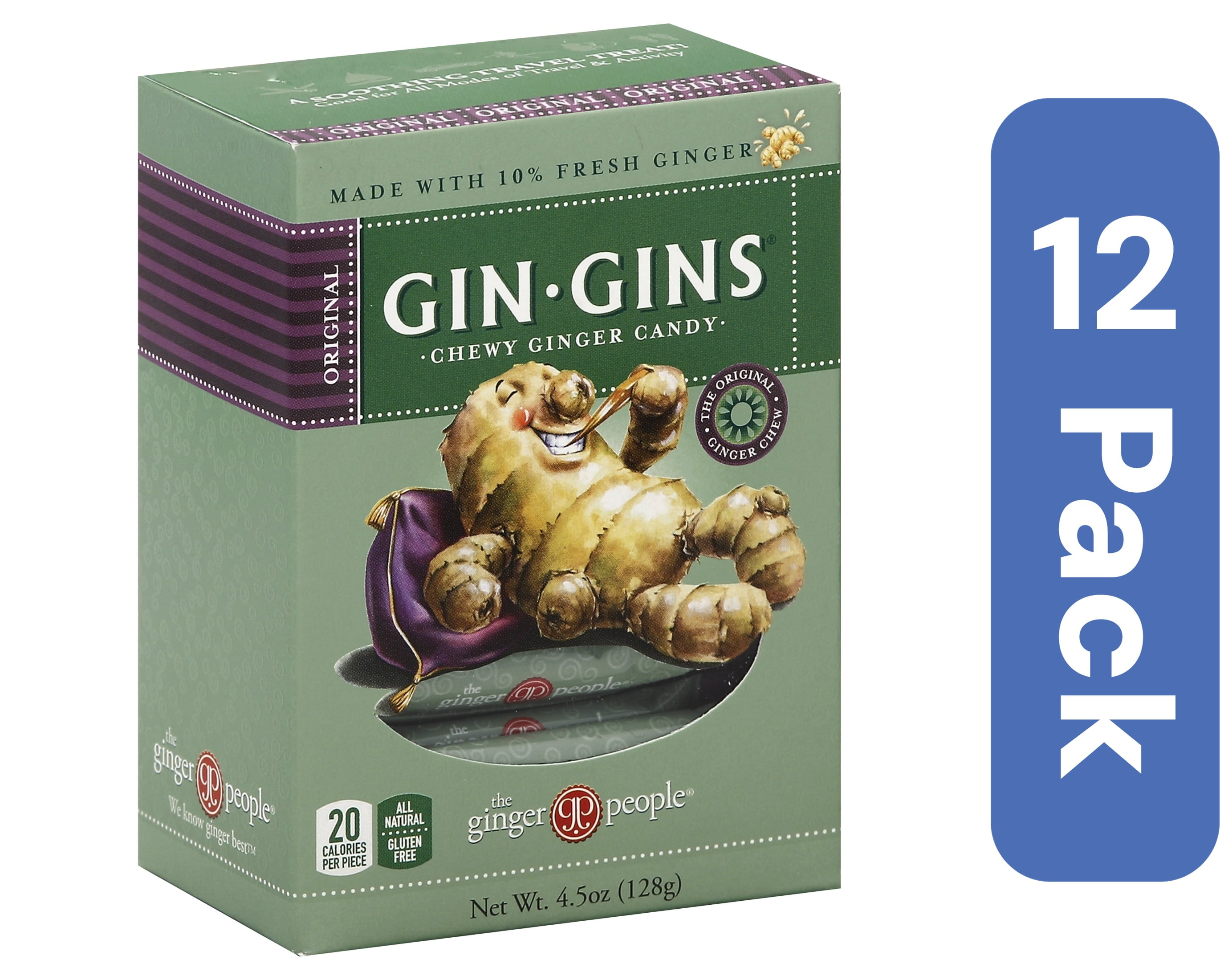 The Ginger People Original Ginger Chews 5 oz (Pack Of 12) - Walmart.com