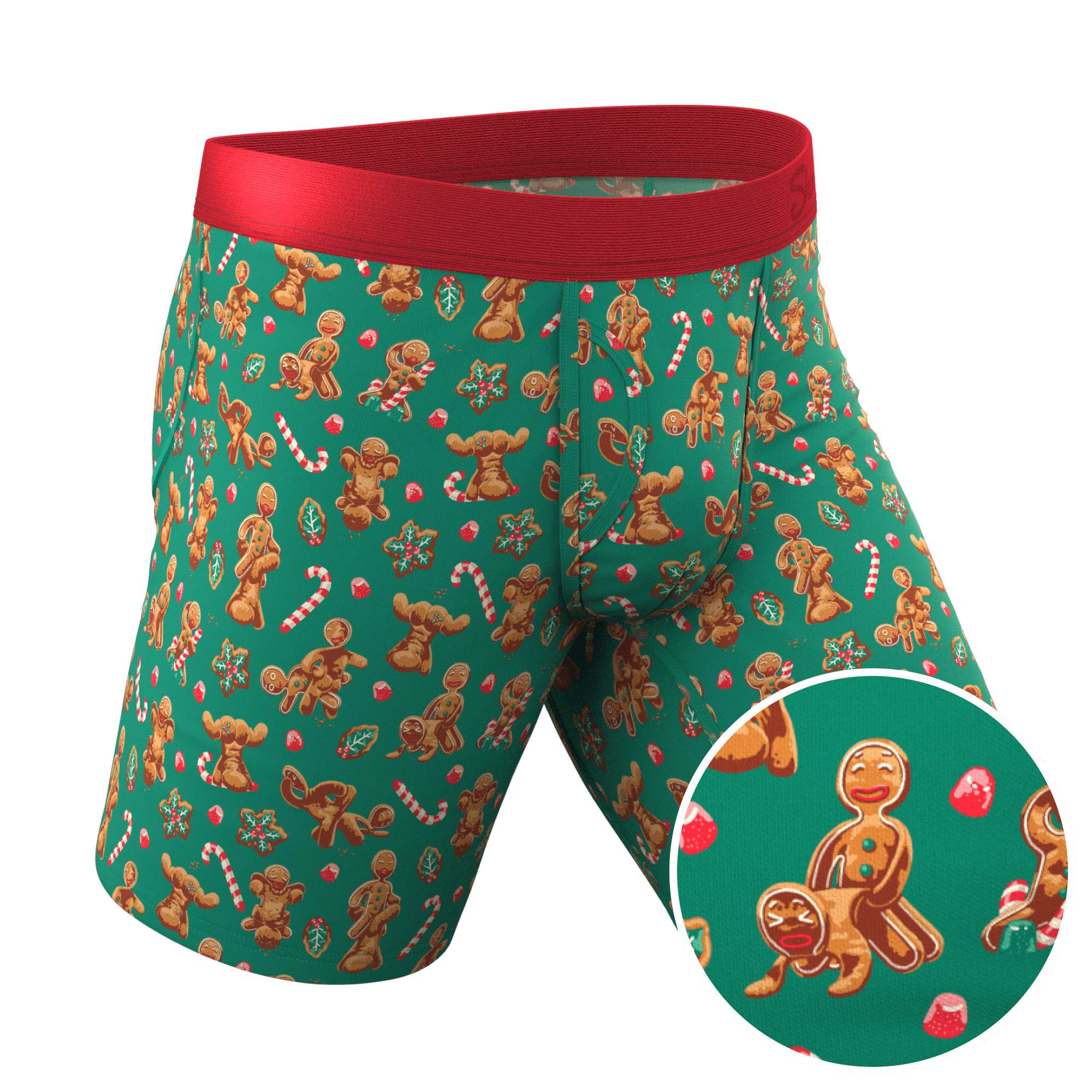 The Ginger Rail Shinesty Gingerbread Long Leg Ball Hammock Pouch