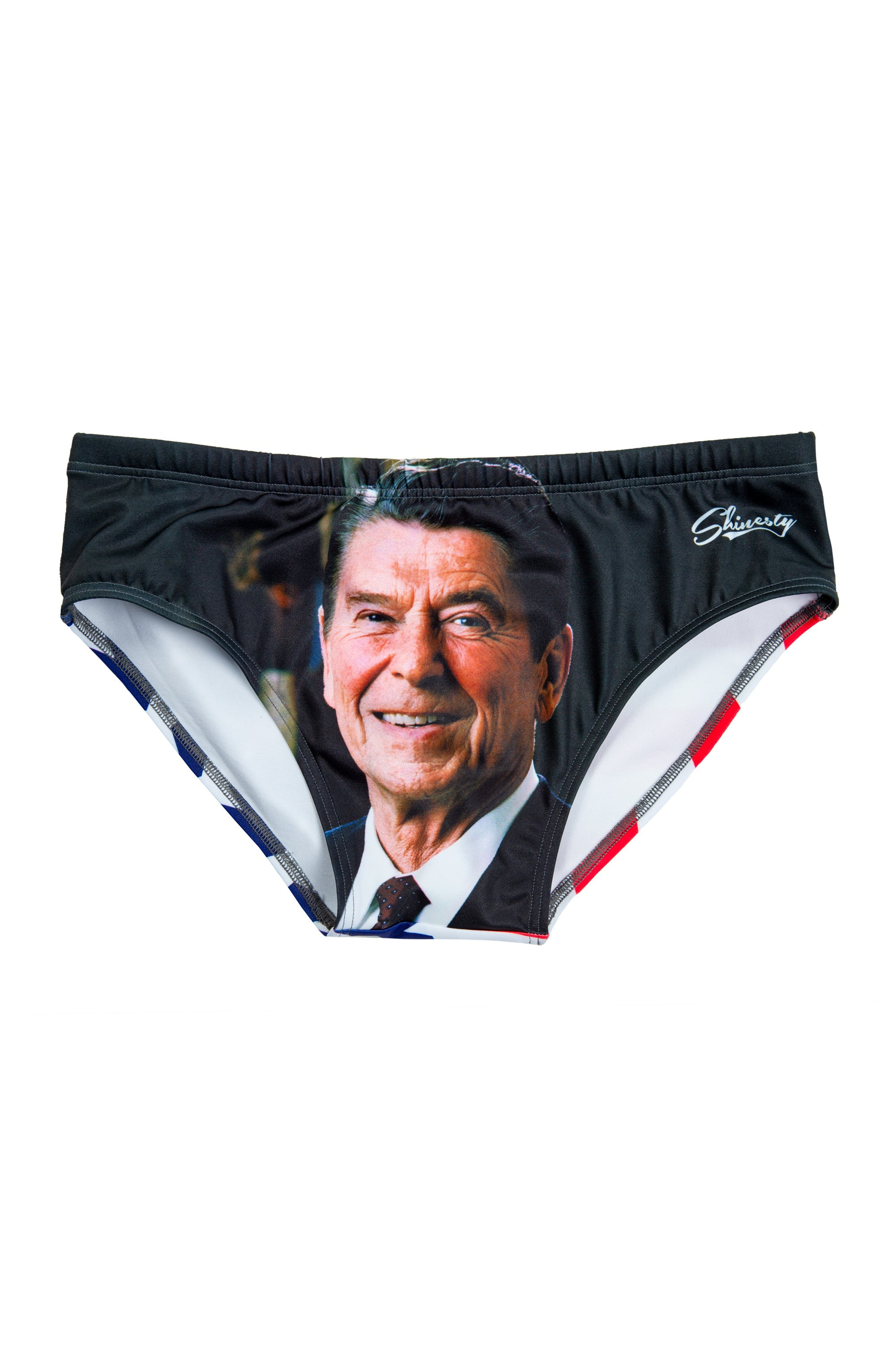 The Gipper Dipper - Shinesty Presidential Swim Brief 2X - Walmart.com