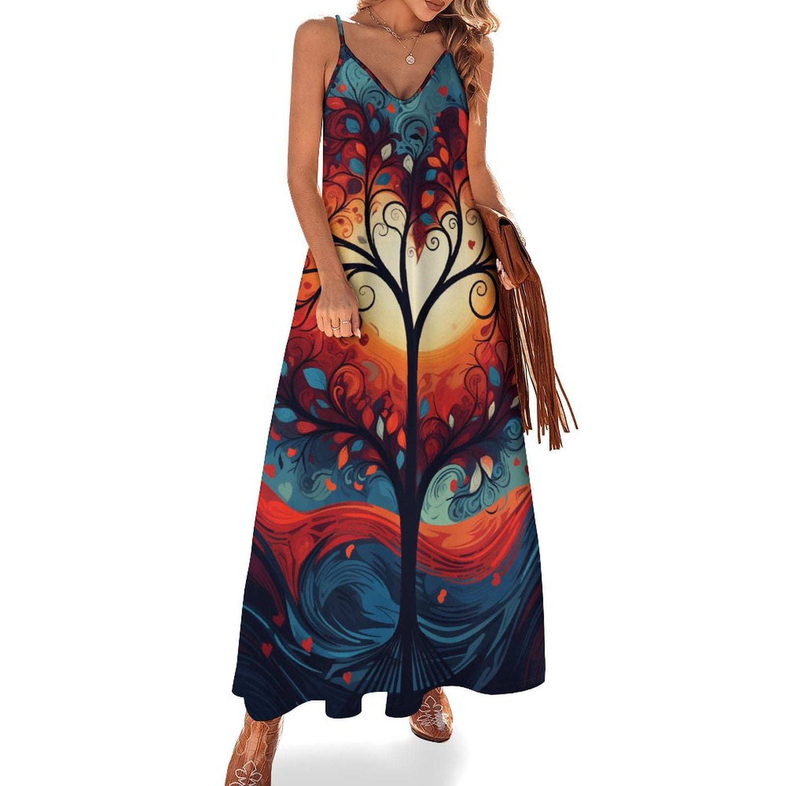 The Giving Tree Sleeveless Dress Women's Luxury Party Dress Birthday Dresses for Women - Walmart.com