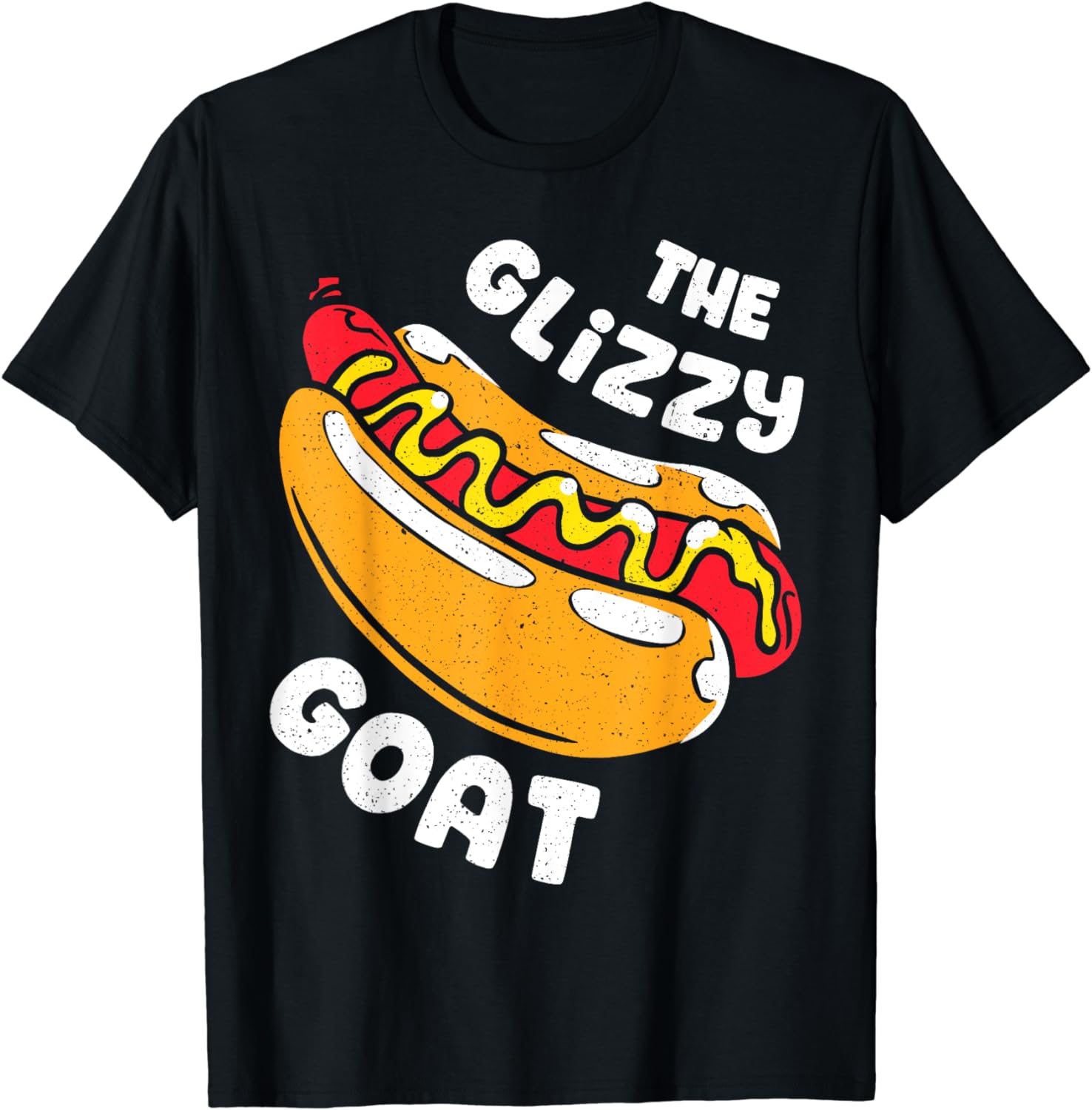 The Glizzy Goat Funny Hot Dog Pun Meme Gobble Hotdog Gobbler T-Shirt ...