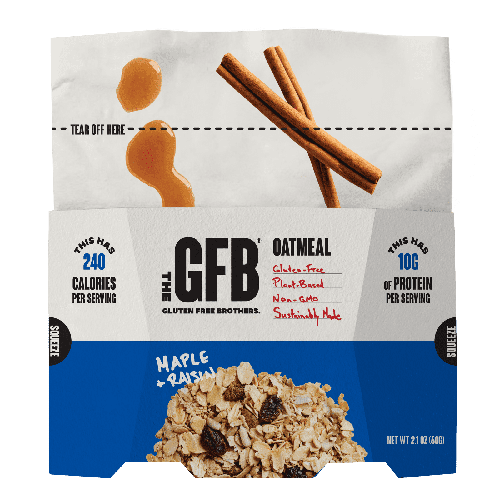 The Gluten Free Brothers Protein Oatmeal Cups - Maple Raisin Oatmeal ...