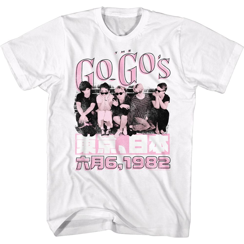 The Go-Go's Japan 1982 White Adult T-Shirt - Walmart.com
