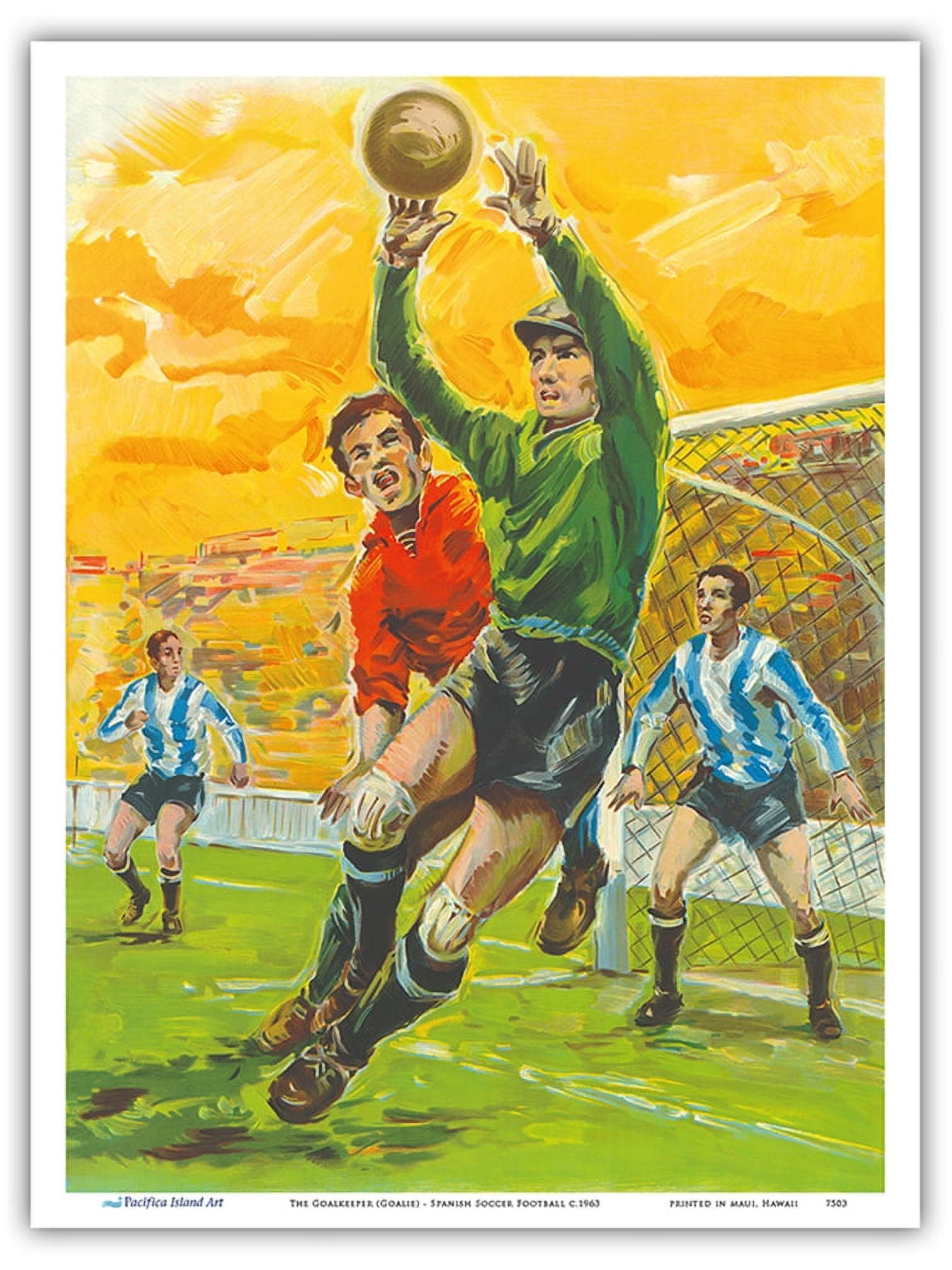The Goalkeeper (Goalie) - Spanish Soccer Football - Vintage Sports ...