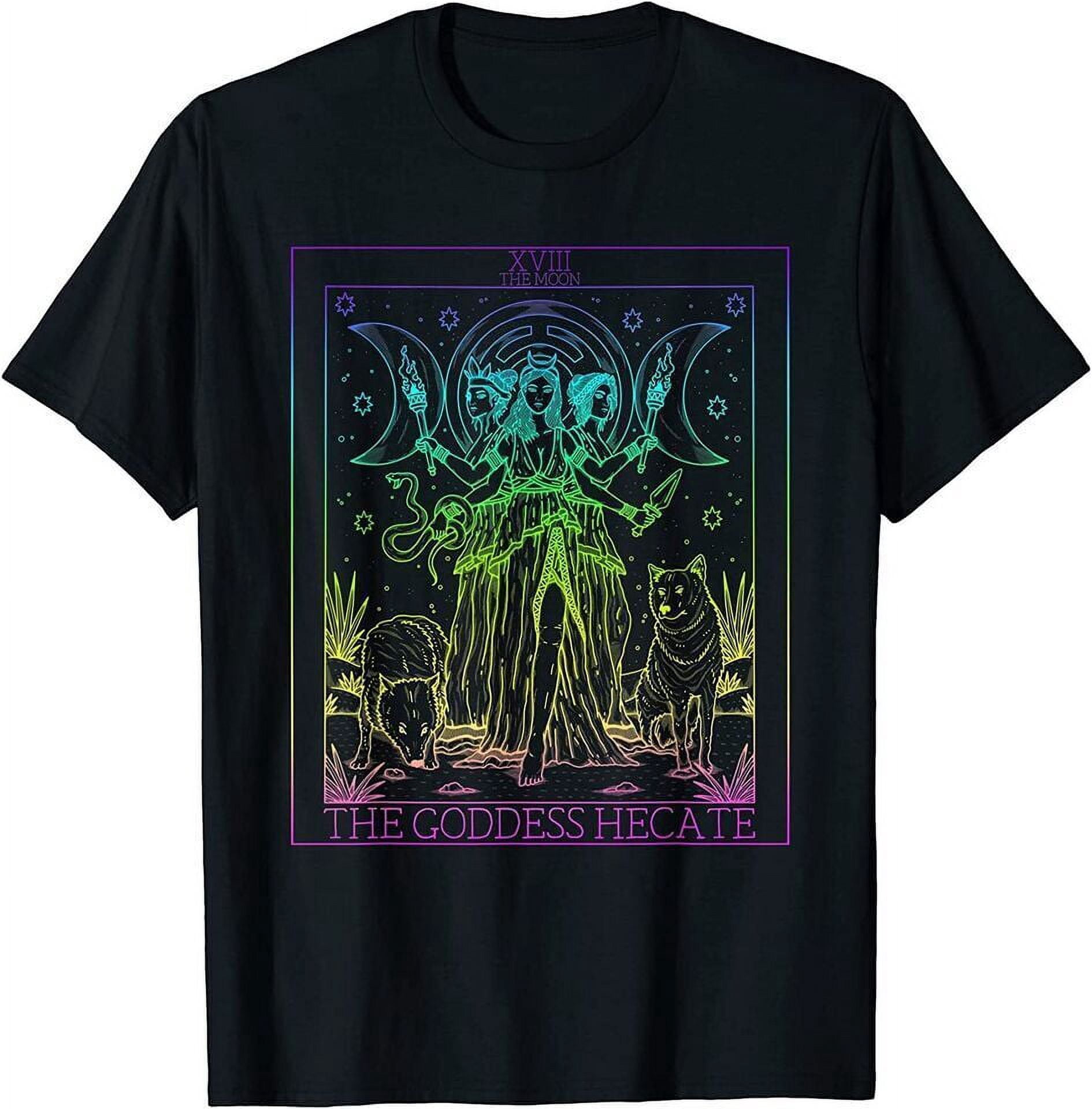 The Goddess Hecate Tarot Card Triple Moon Witch Hekate Wheel Funny T ...