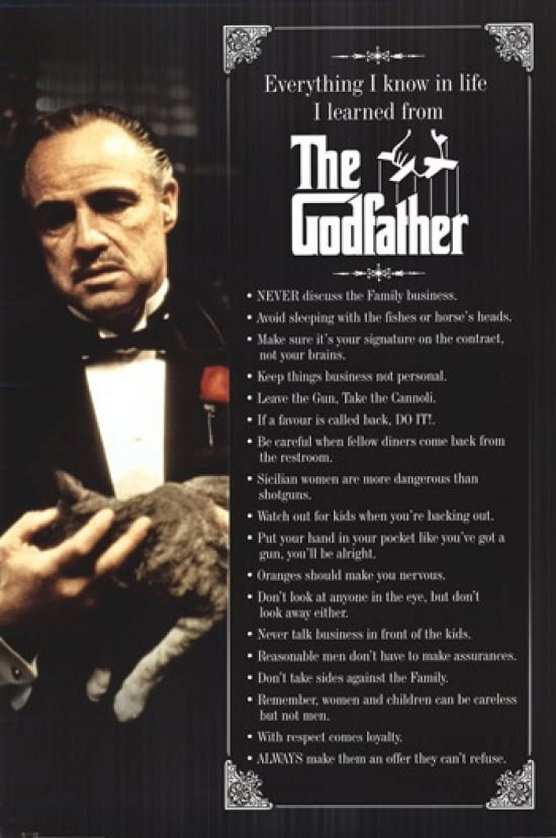 The Godfather Everything I know... Poster (24 x 36) - Walmart.com
