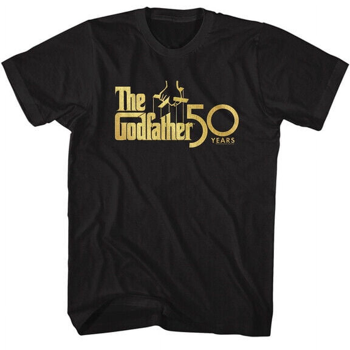 The Godfather Gold Movie Logo 50 Years Don Corleone Men's T Shirt ...
