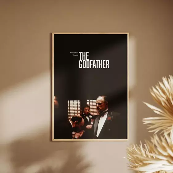 The Godfather Movie Poster NO FRAMED POSTER, Home Decor, Vintage Art ...