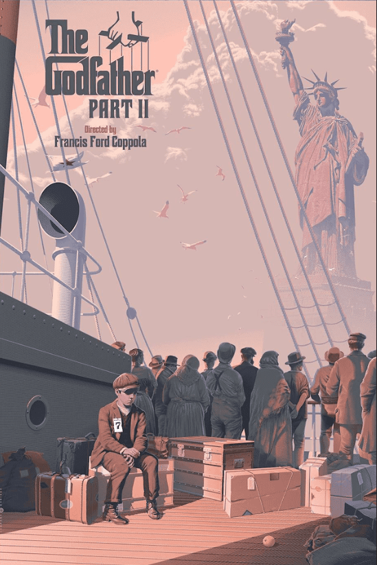 The Godfather Part II (1974) 24x36 Movie Poster Timeless Mafia Crime ...