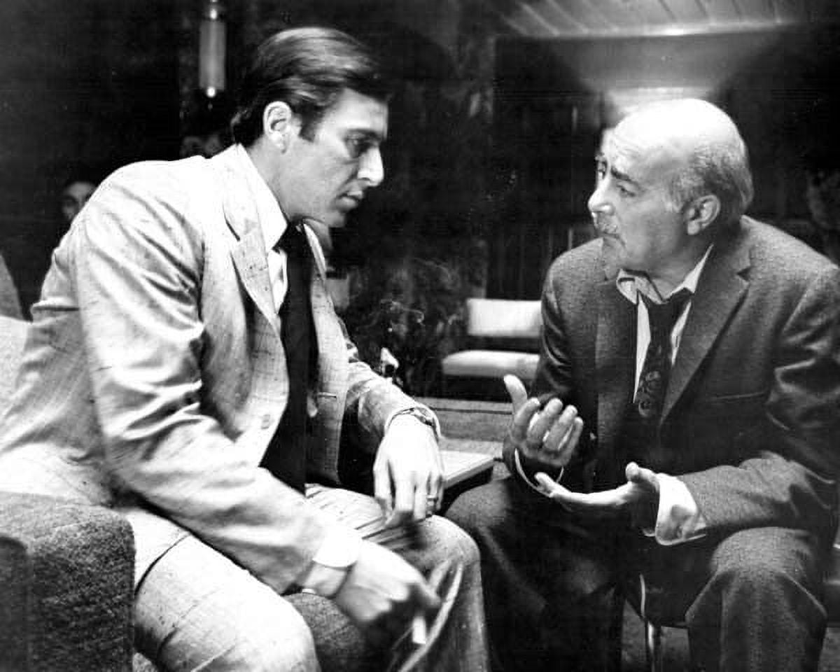 The Godfather Part II Michael V. Gazzo & Al Pacino talk in study 8x10 ...