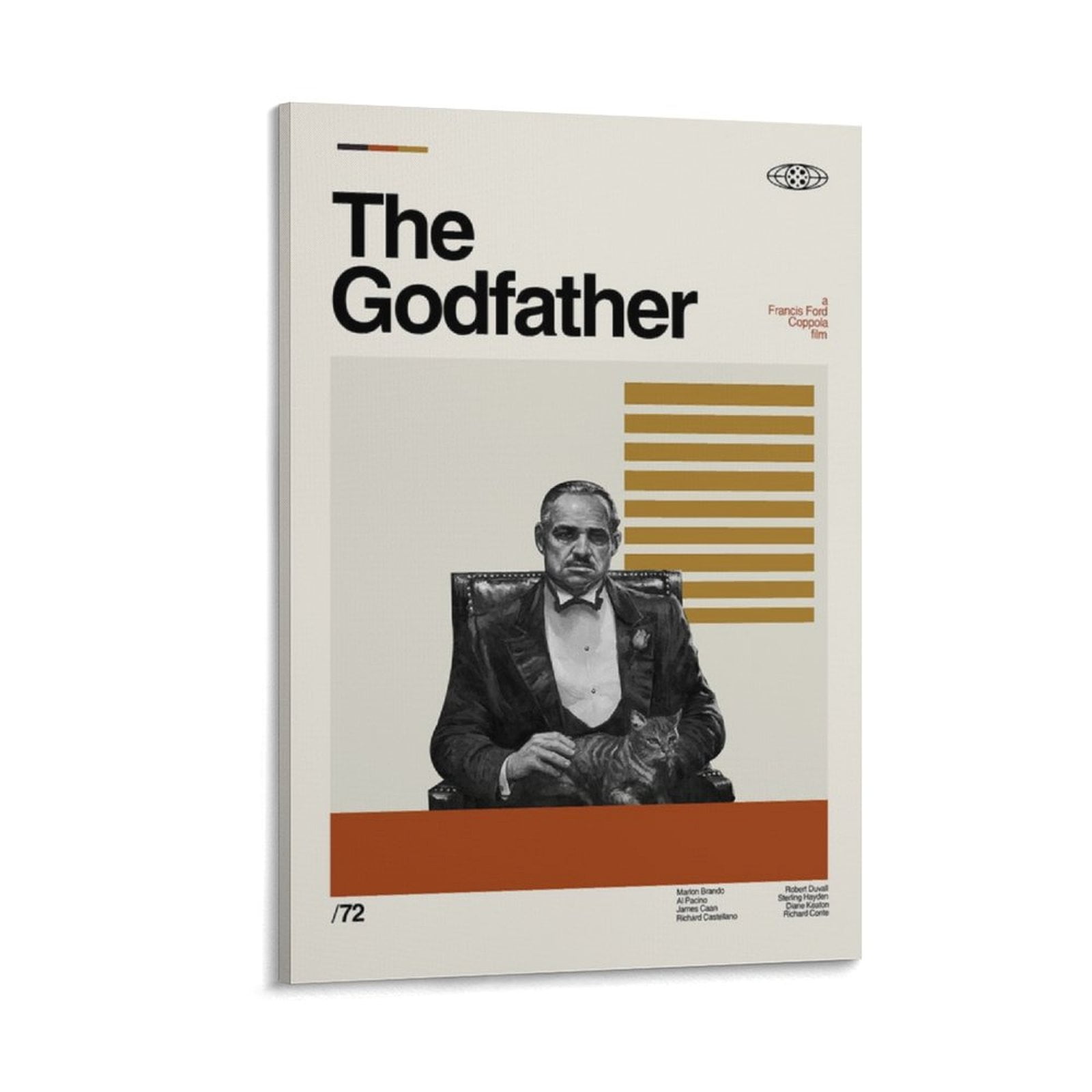 The Godfather Poster, The Godfather Print, Miimalist Art, Retro Movie ...