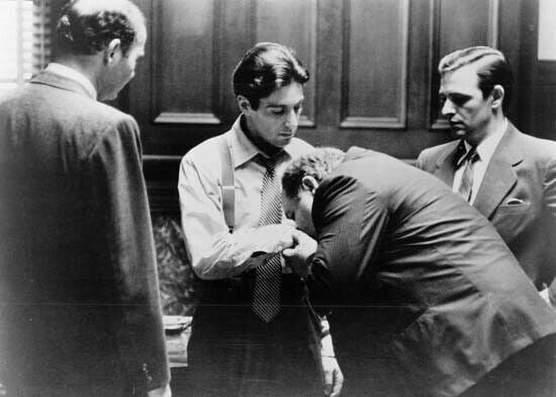The Godfather Richard Castellano kisses hand of Al Pacino 5x7 inch ...